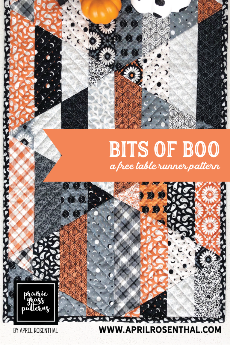 Bits of Boo – A free table runner pattern – april rosenthal | prairie ...